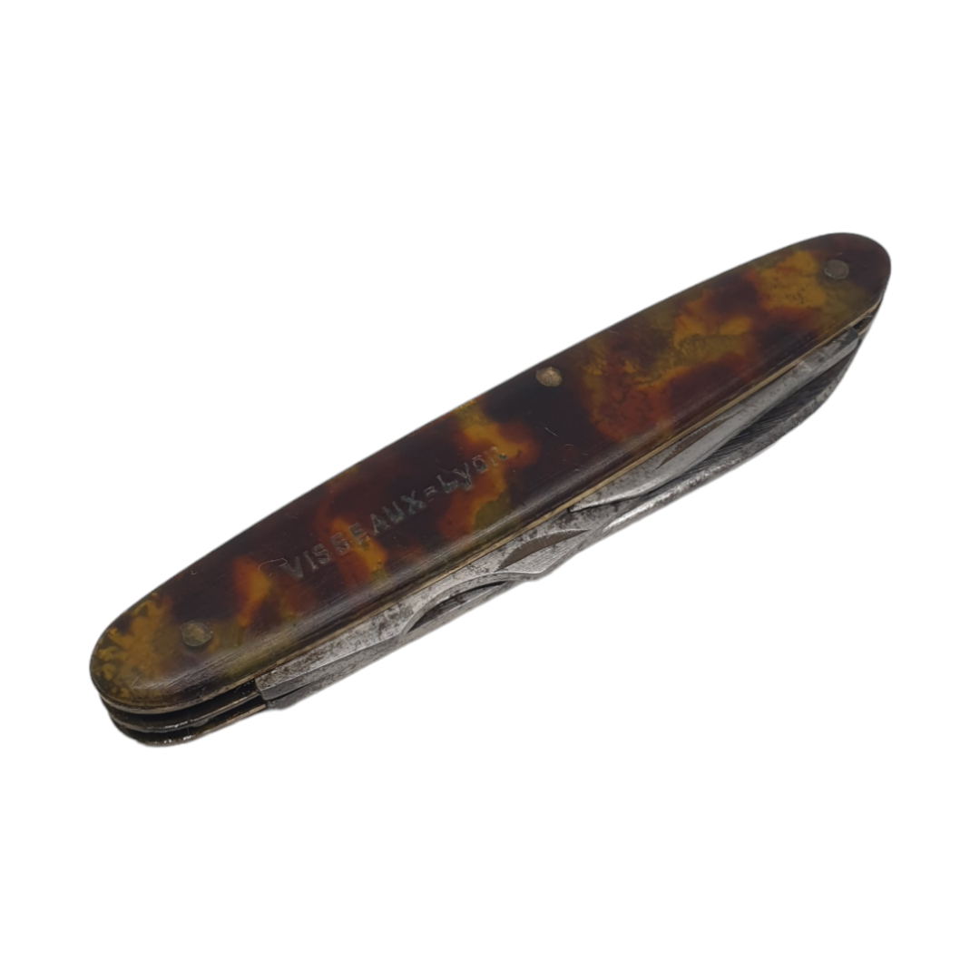 Canif type onglier ancien publicitaire